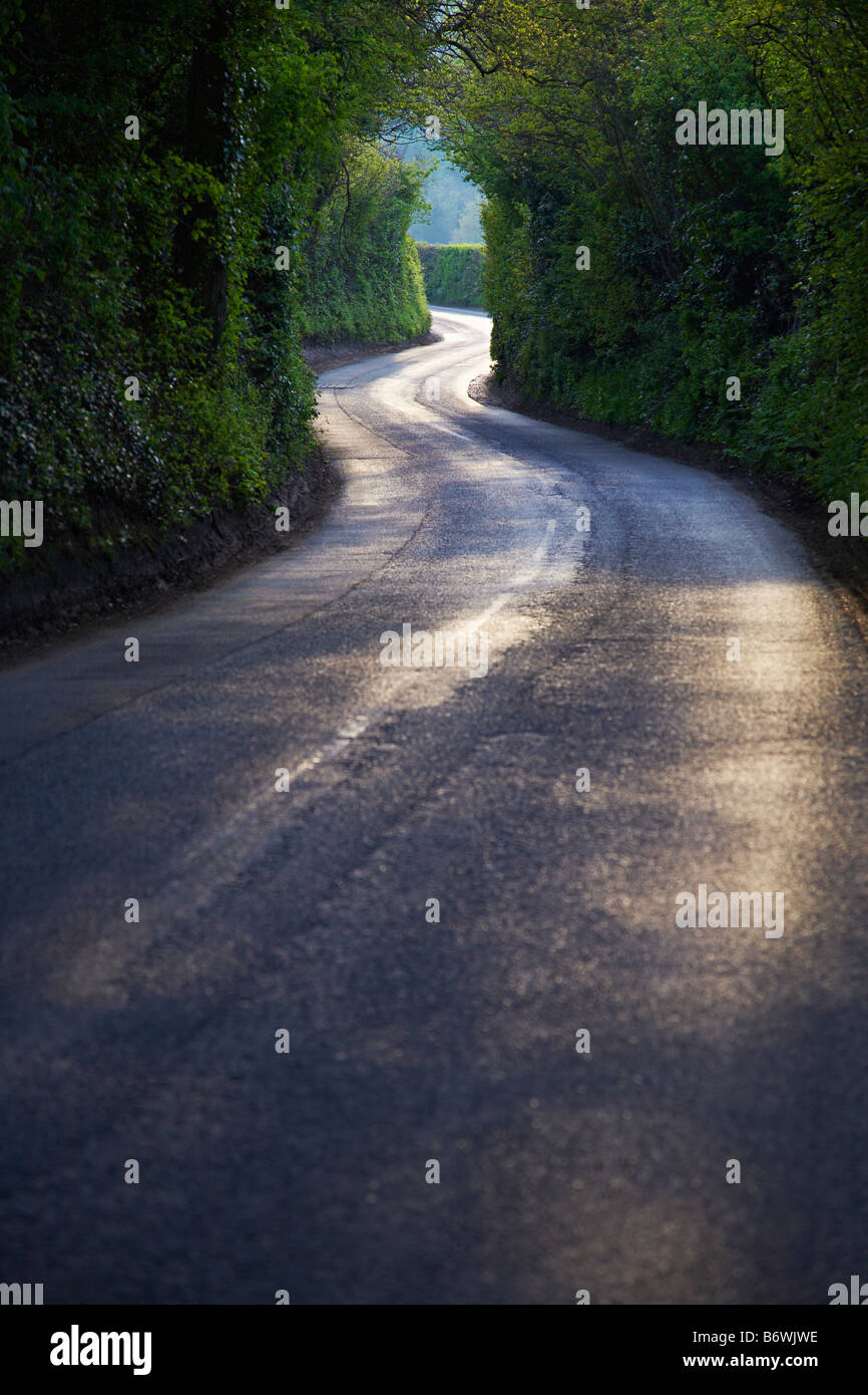 Country road curving through hi-res stock photography and images - Alamy