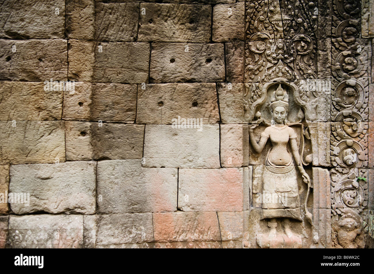 Relief Sculpture in Ancient Temple Stock Photo - Alamy