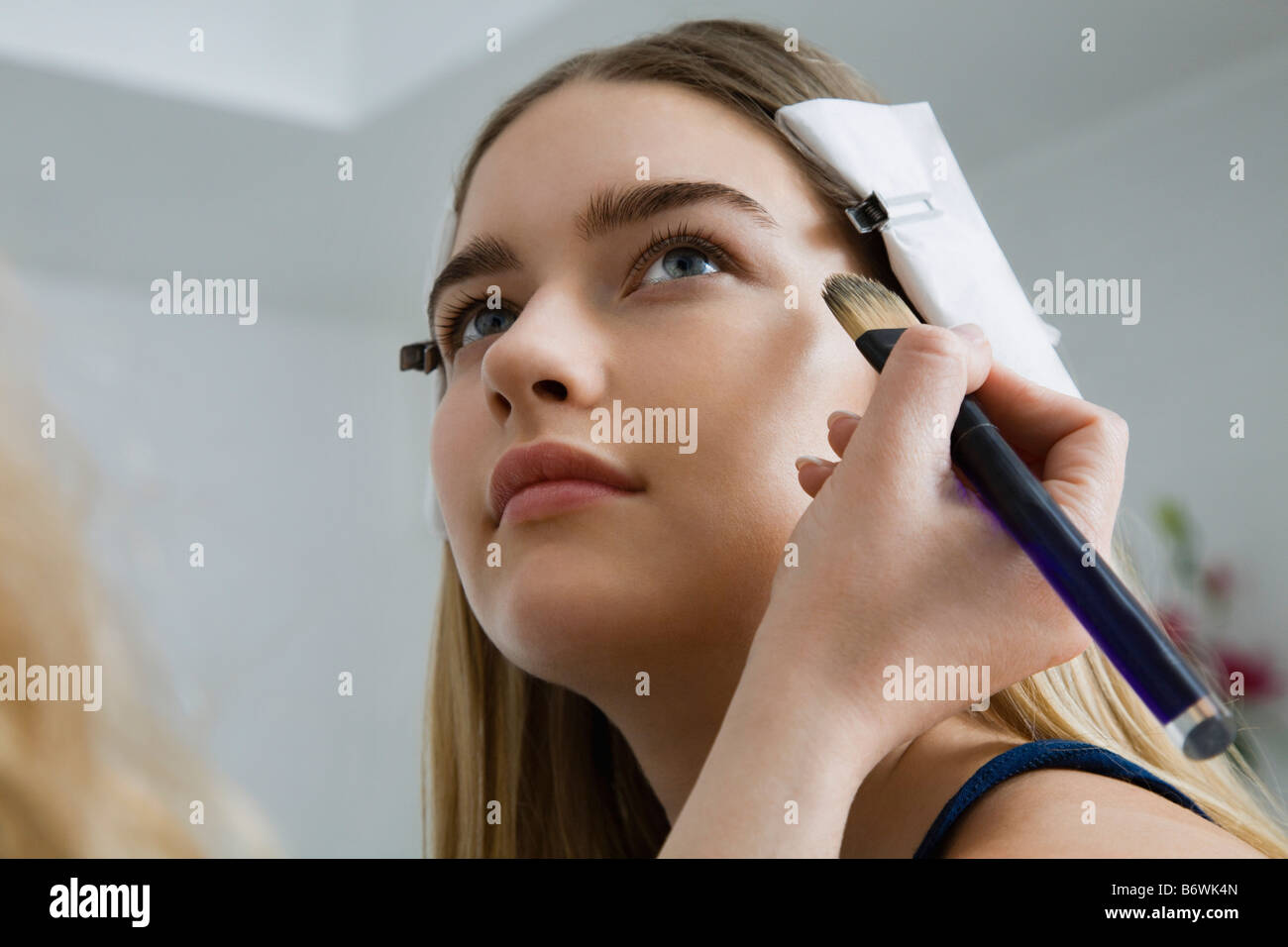 Model Having Makeup Applied Stock Photo - Alamy