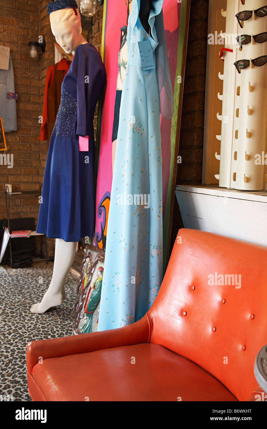 Clothing and Furniture in Crowded Second Hand Store Stock Photo - Alamy