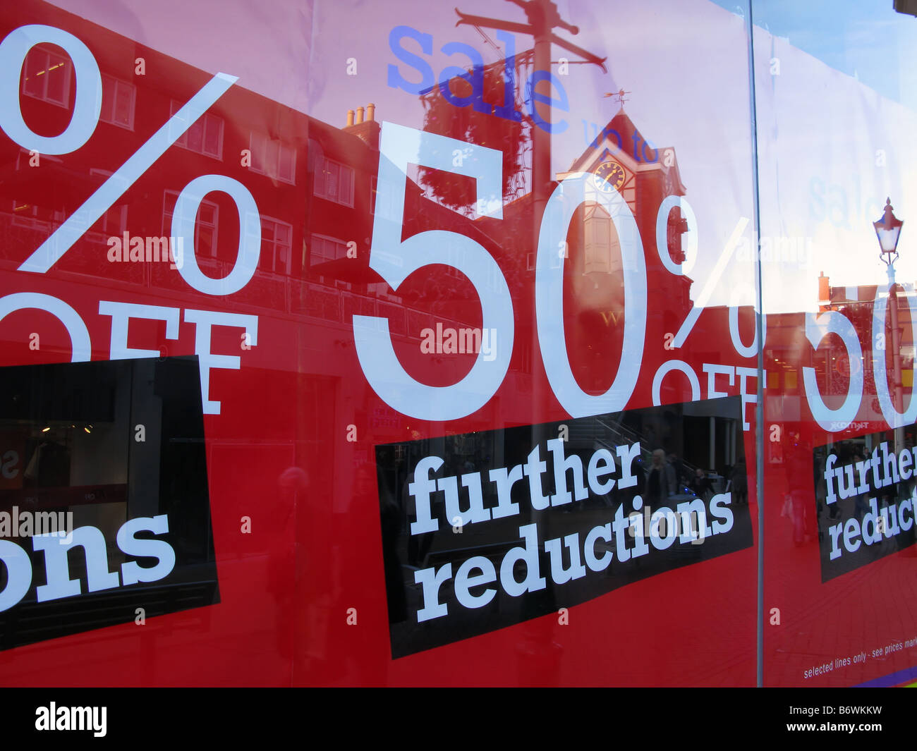 Sale 50% reductions Stock Photo - Alamy