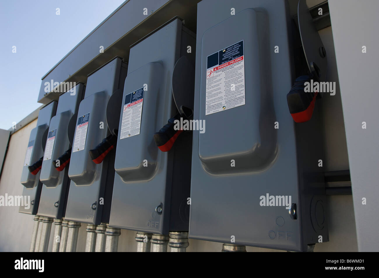 Electrical Breaker Boxes at Solar Power Plant Stock Photo - Alamy
