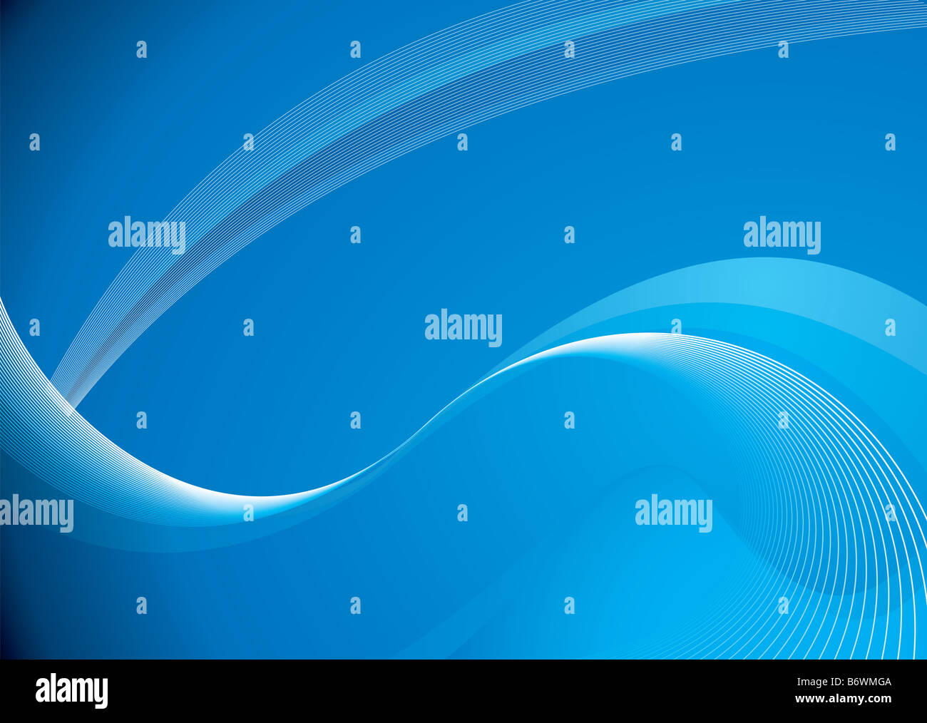 Blue background with flowing lines and copyspace Stock Photo - Alamy