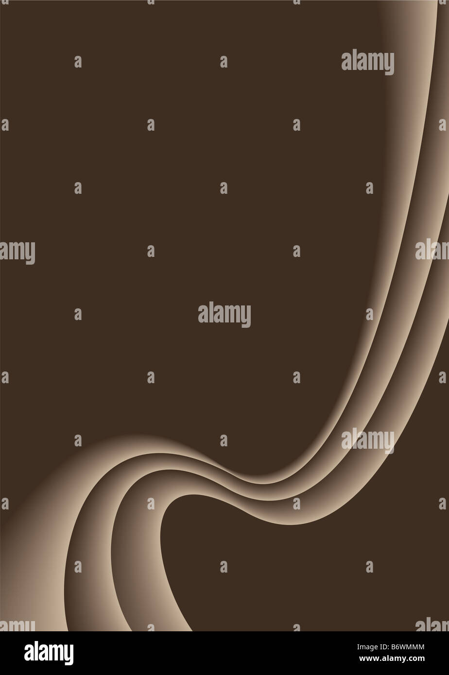 shades of brown form a wave like effect Stock Photo - Alamy