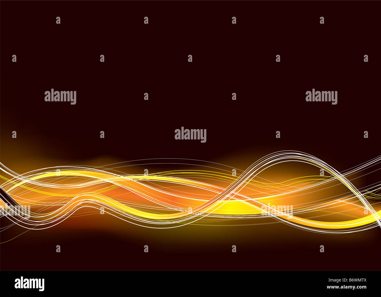 Orange and black abstract background with wave lines Stock Photo - Alamy