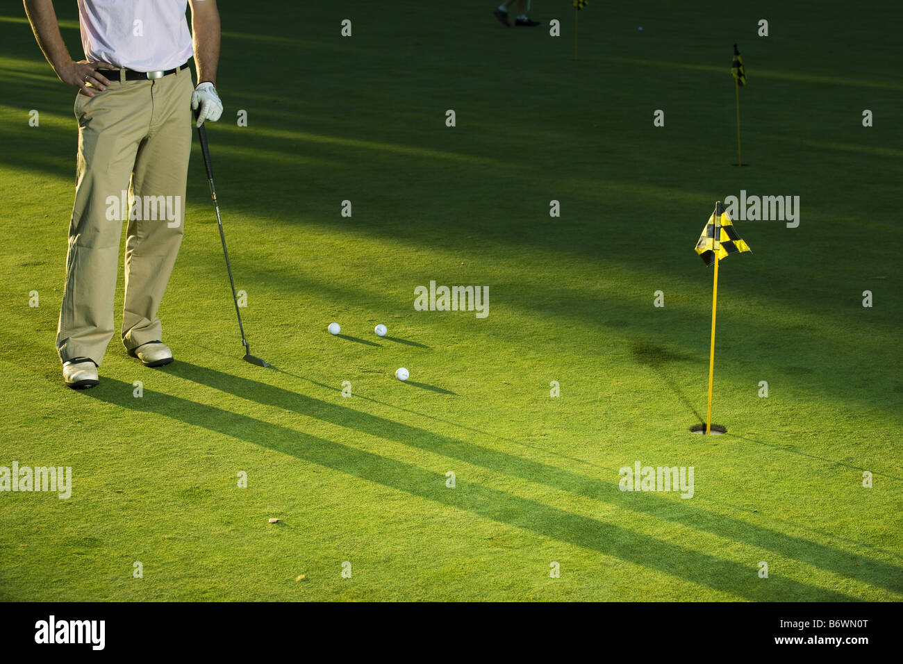 Golfer on golf course Stock Photo - Alamy
