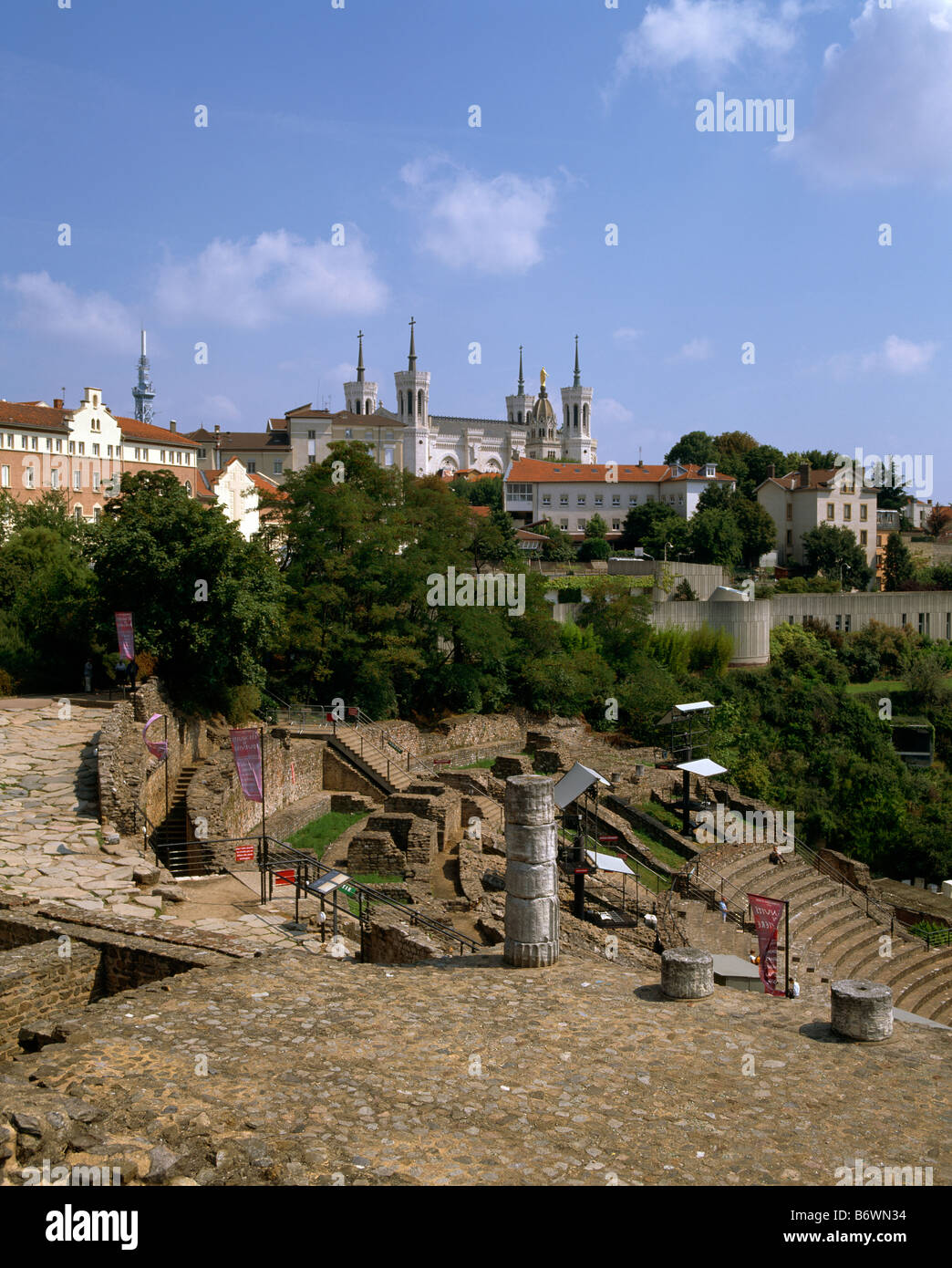 Lyon France Ancient Theatre of Fourviere (Theatre Antique de Lyon) 15BC ...