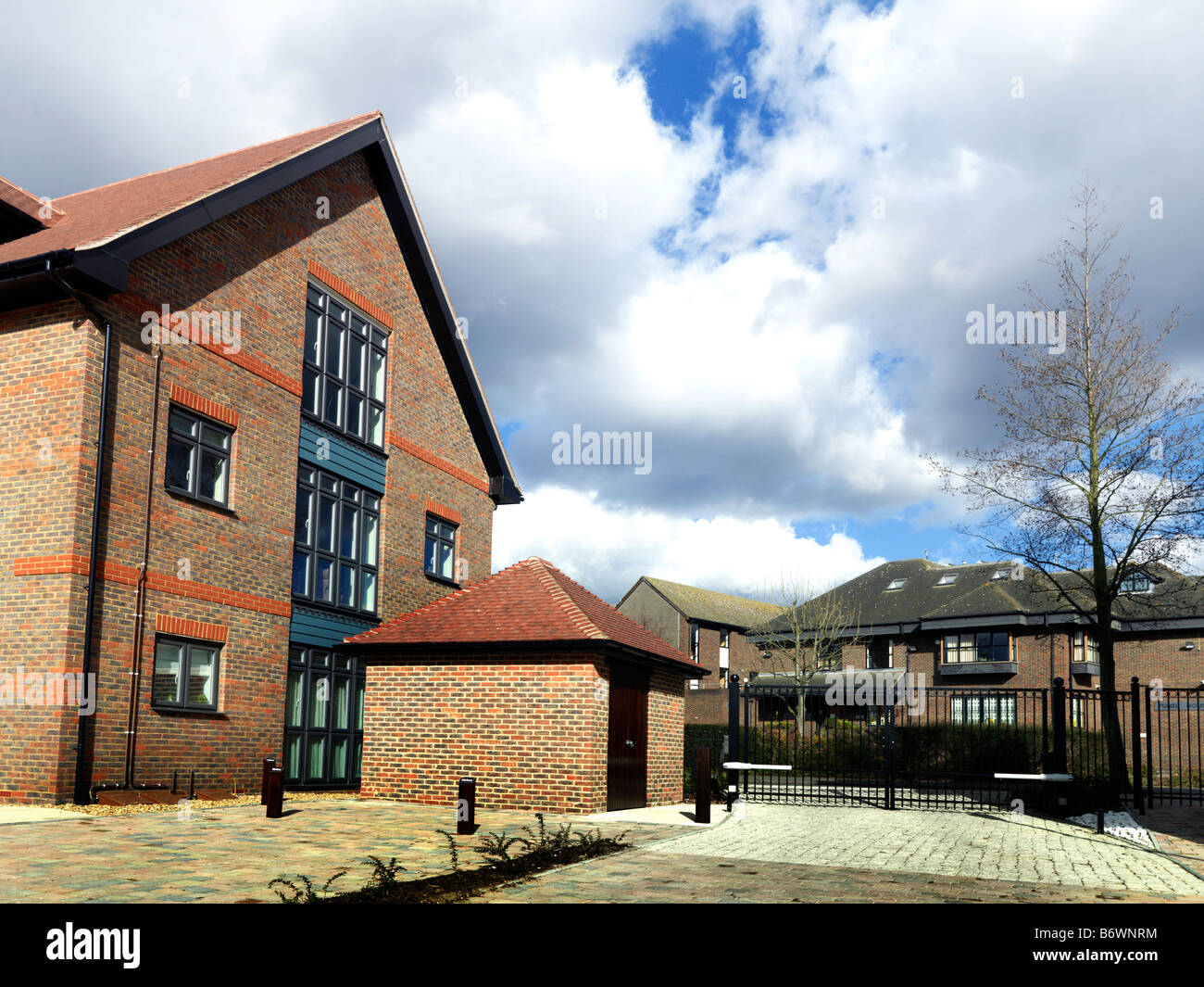 Gated Community Gates Closed Stock Photo - Alamy