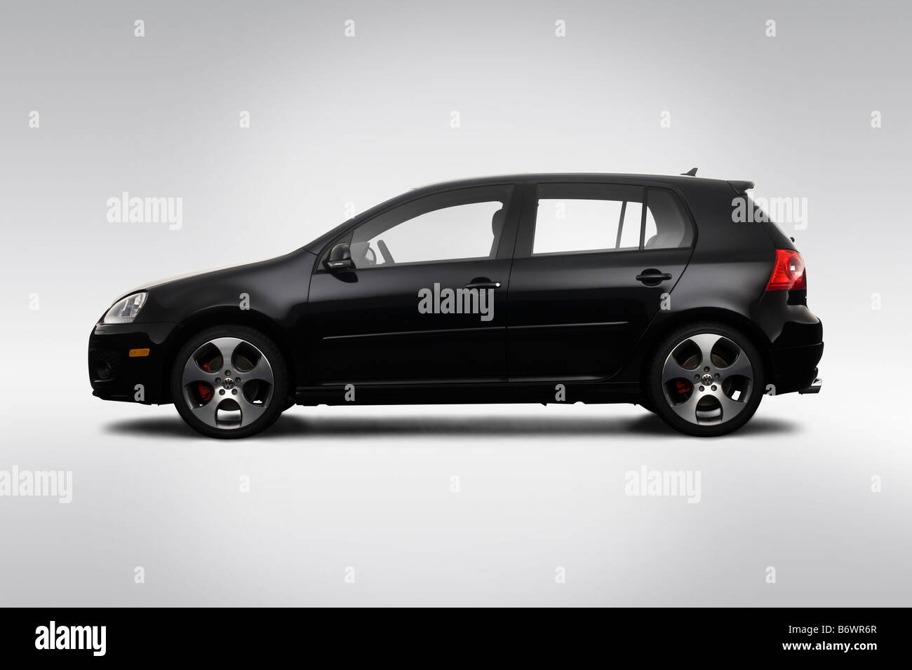 2009 Volkswagen GTI in Black - Drivers Side Profile Stock Photo - Alamy