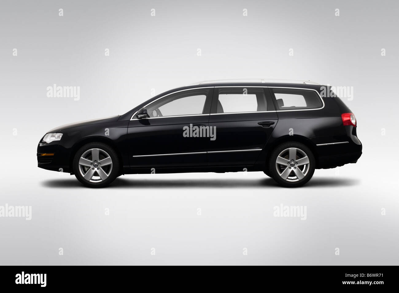 Black Volkswagen Passat Driver Side View