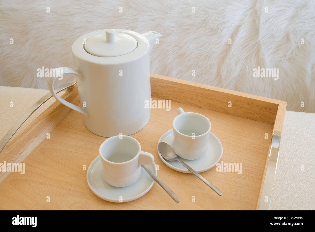 Coffee pot and cups Stock Photo - Alamy