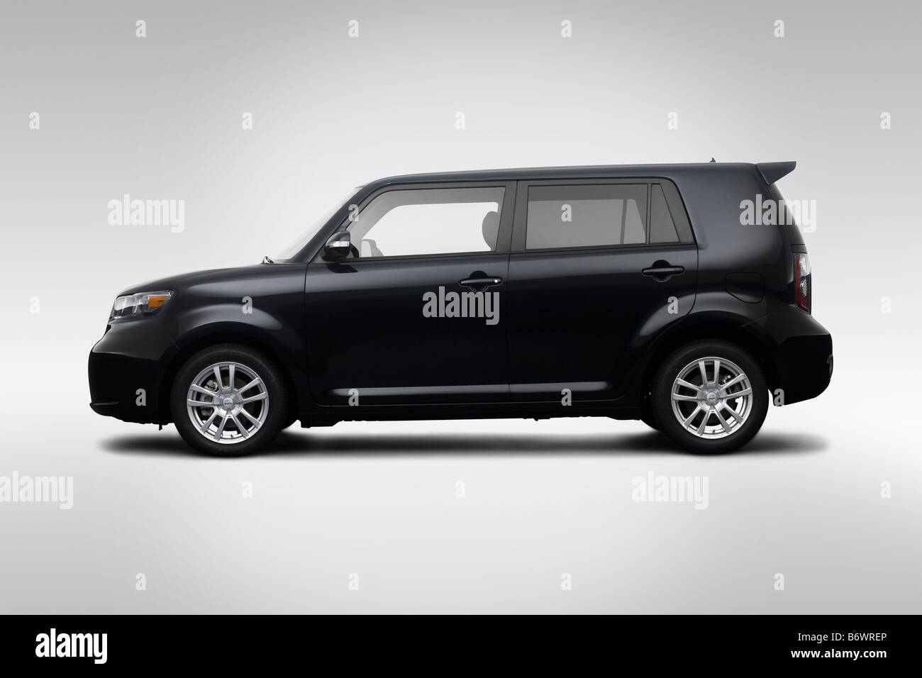 2009 Scion xB in Black - Drivers Side Profile Stock Photo - Alamy