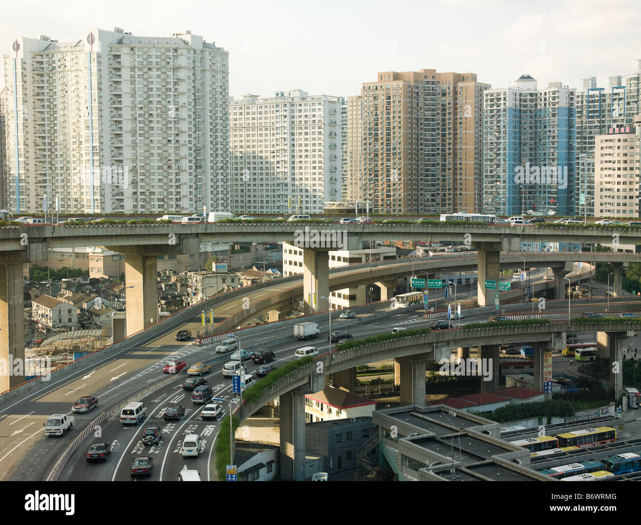 Elevated highway in shanghai Stock Photo - Alamy