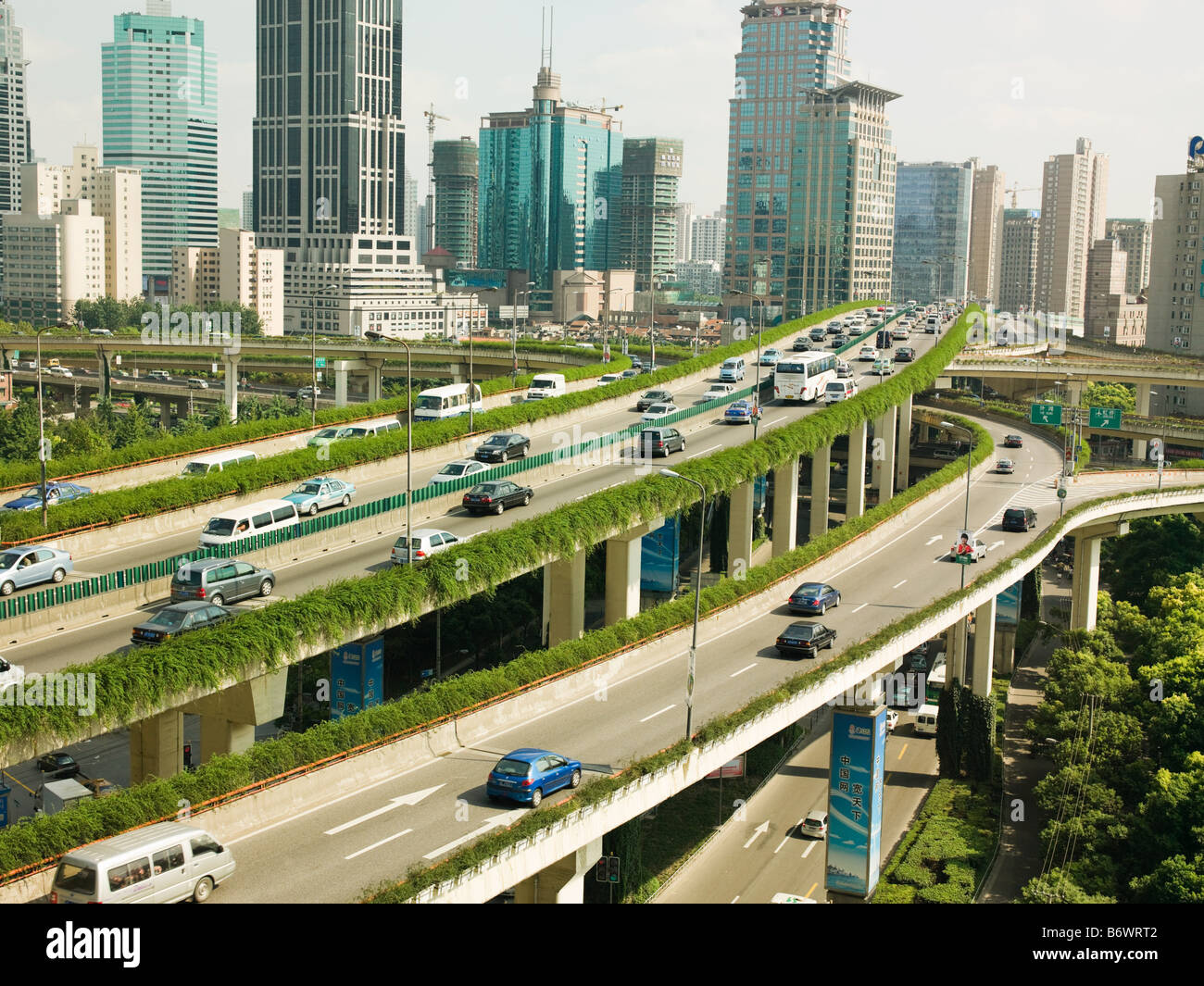 Elevated highway in shanghai Stock Photo - Alamy
