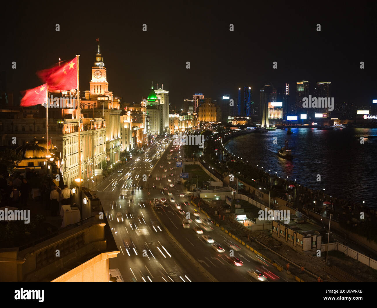 Shanghai at night Stock Photo - Alamy