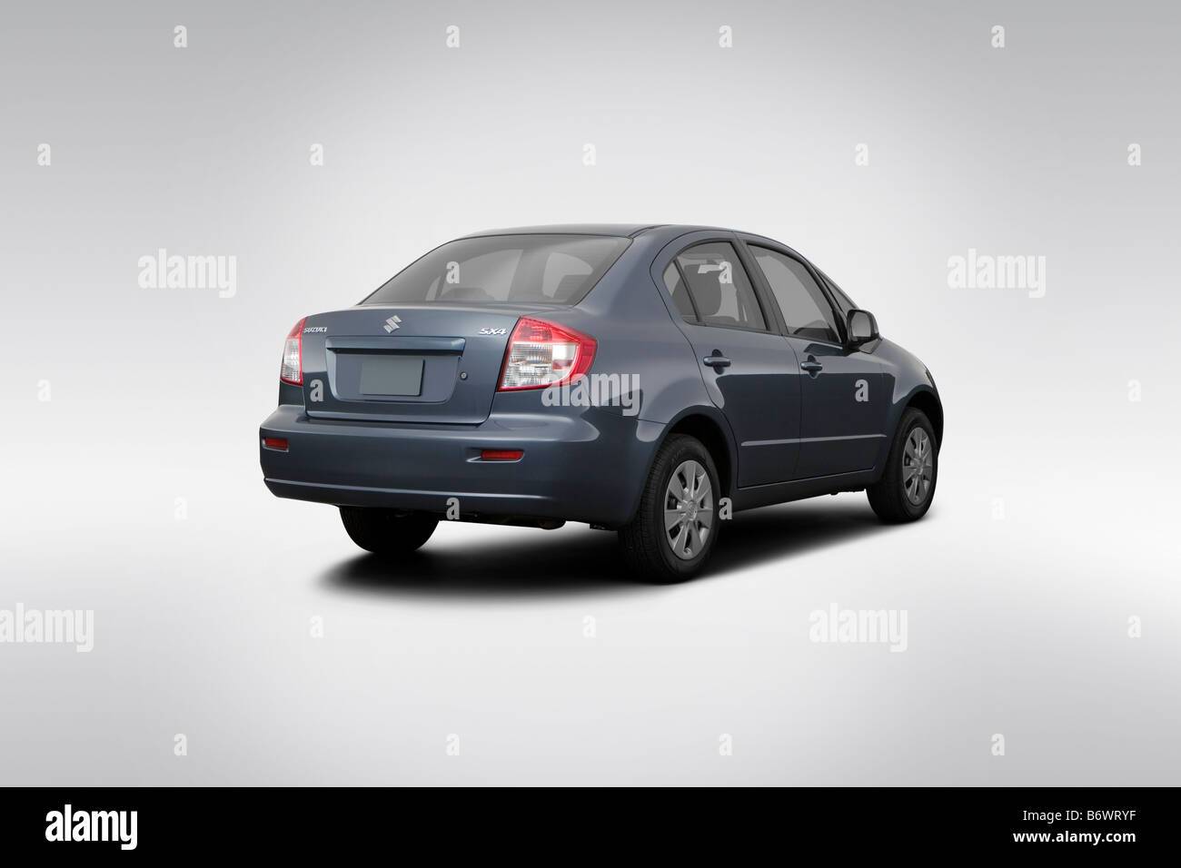 2009 Suzuki SX4 Sport in Gray - Rear angle view Stock Photo - Alamy