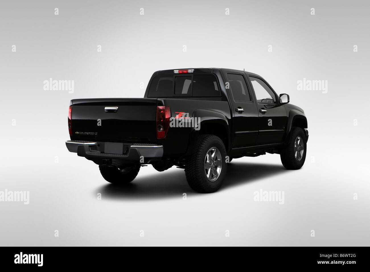 2009 Chevrolet Colorado LT in Black - Rear angle view Stock Photo - Alamy