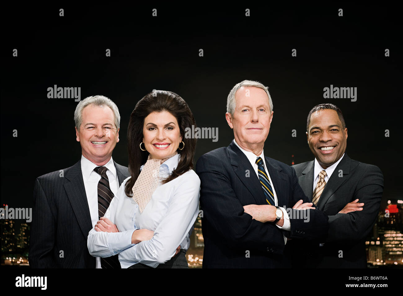 News presenters hi-res stock photography and images - Alamy