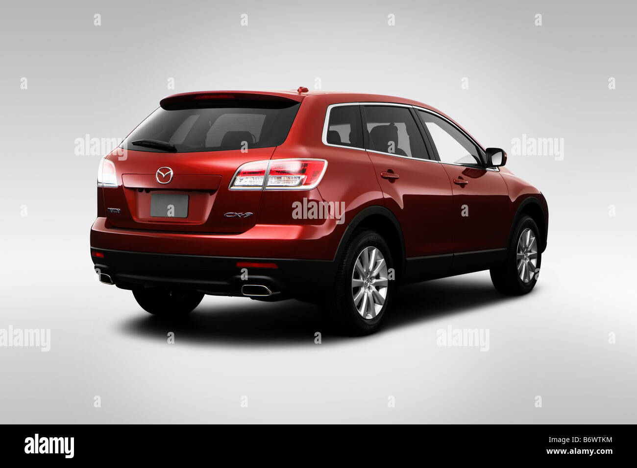2009 Mazda CX-9 Touring in Red - Rear angle view Stock Photo - Alamy