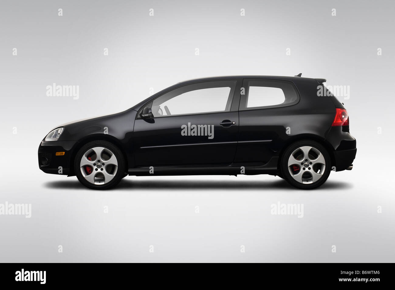 2009 Volkswagen GTI in Black - Drivers Side Profile Stock Photo - Alamy