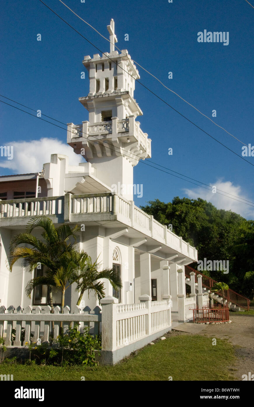 Ornate Church in suburban, Apia, Upolo, Western Samoa Stock Photo - Alamy