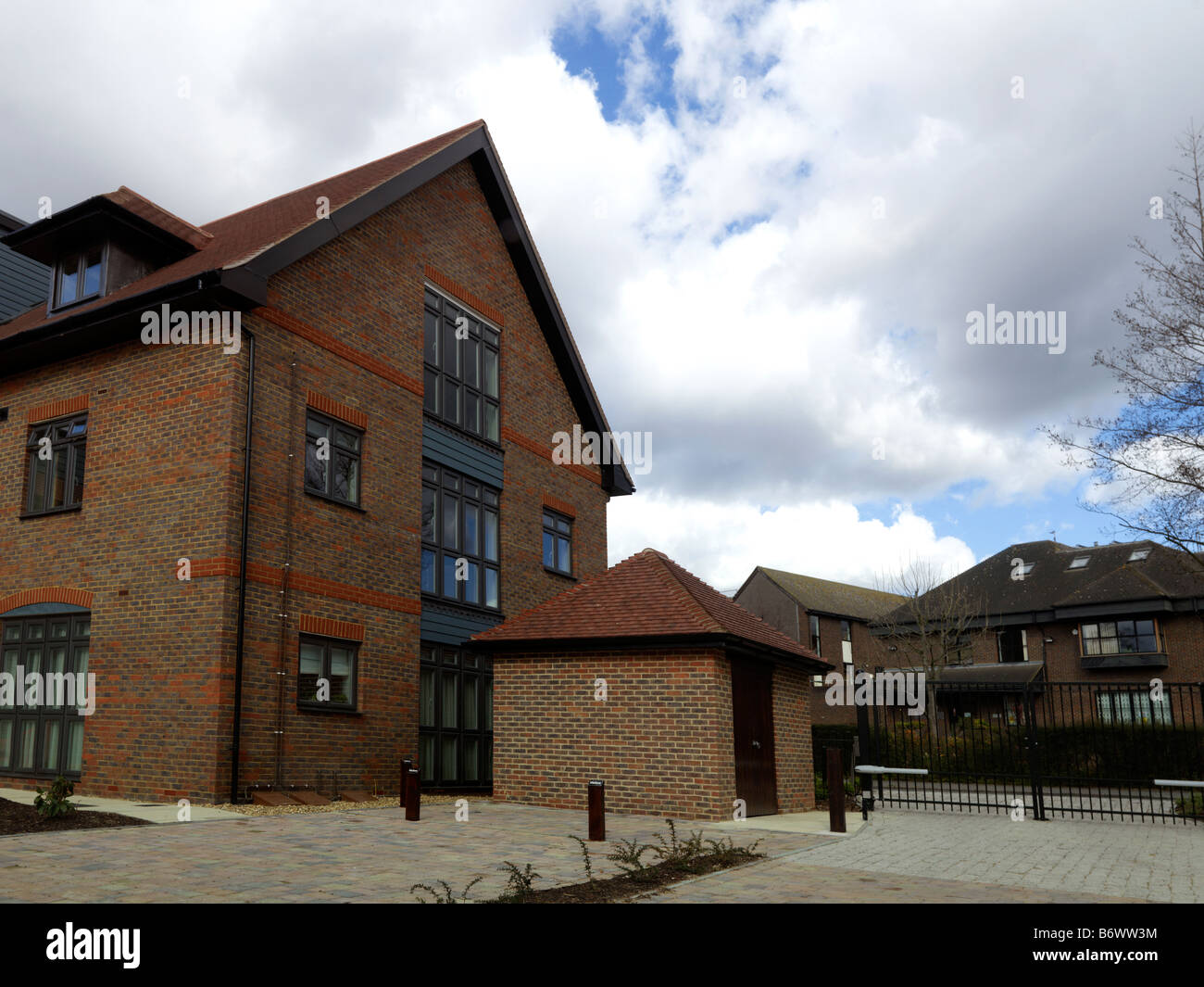 Gated Community Gates Closed Stock Photo - Alamy
