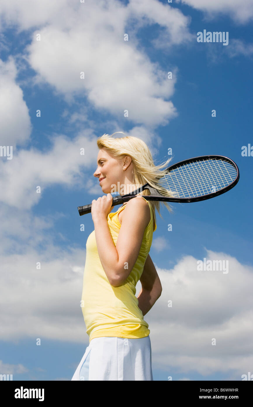 Woman tennis racket stands hi-res stock photography and images - Alamy