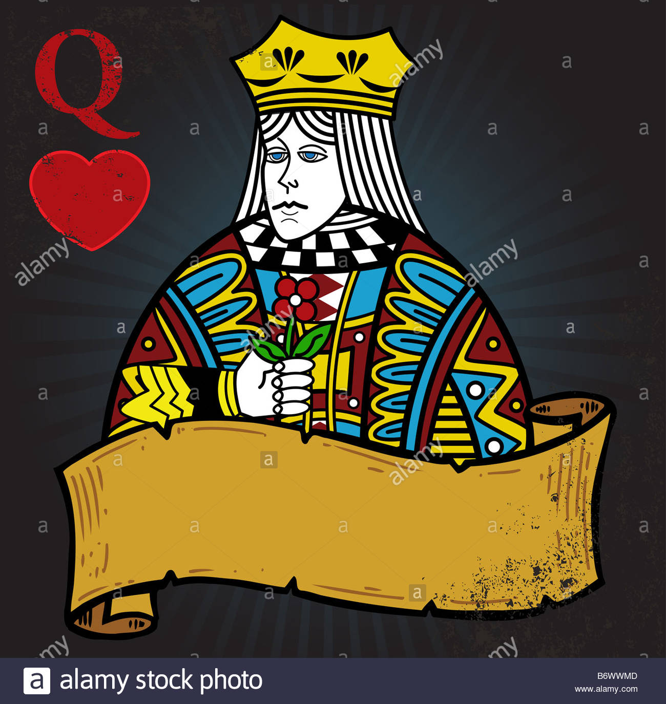 Queen Of Hearts Illustration Stock Photos & Queen Of Hearts ...