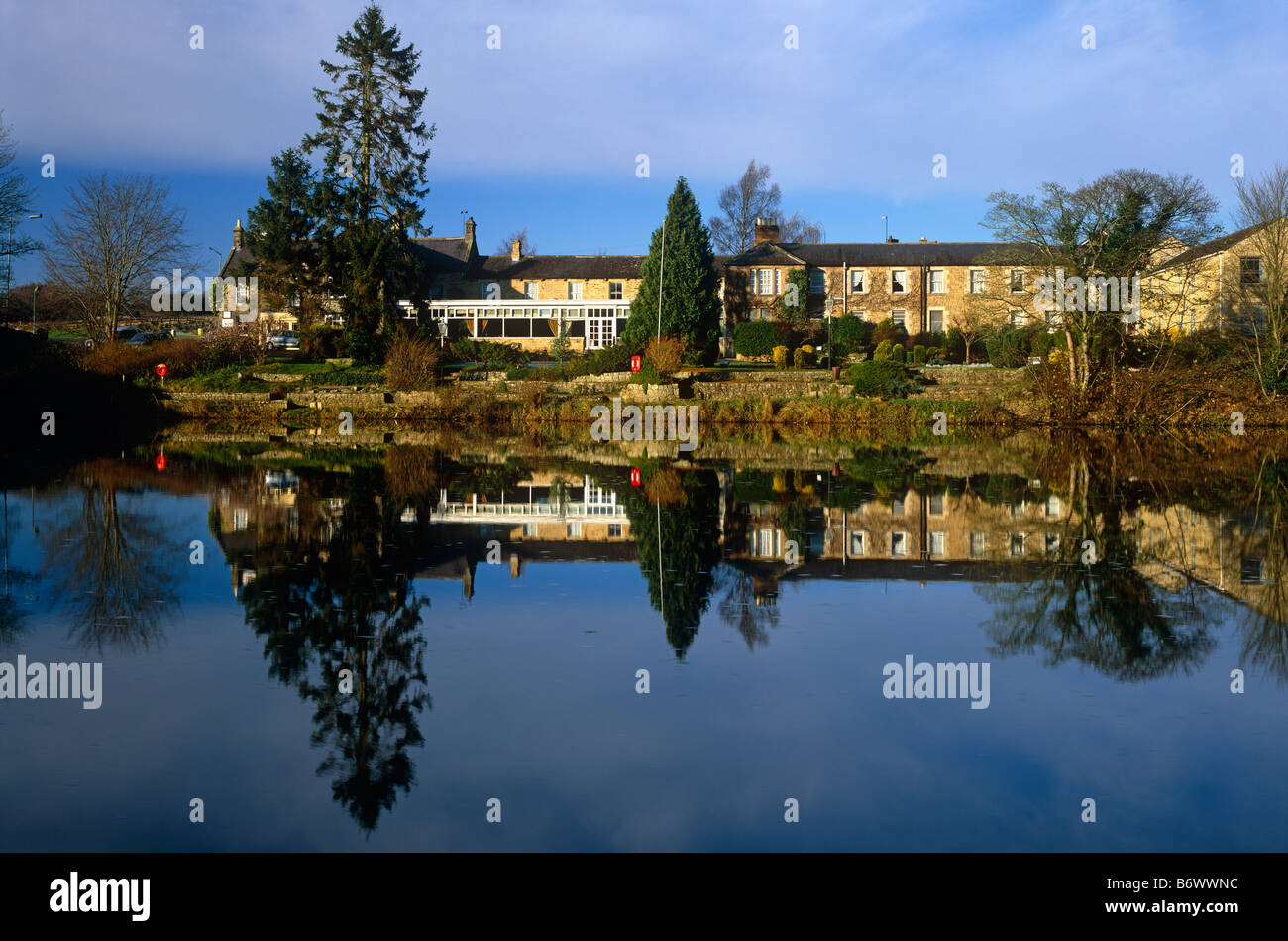 The George at Chollerford on the River North Tyne, Northumberland Stock ...