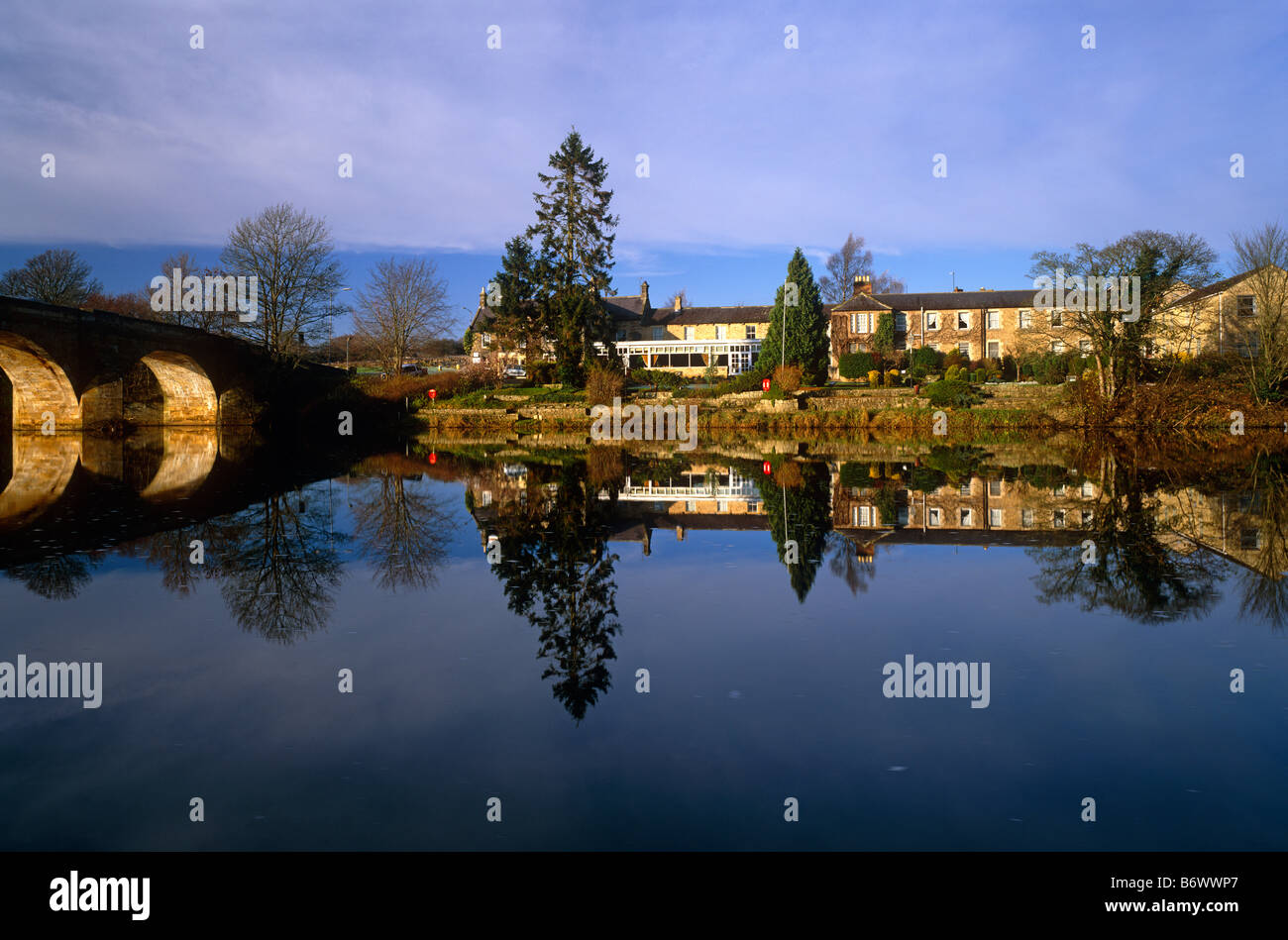 The George at Chollerford on the North Tyne, Northumberland Stock Photo ...