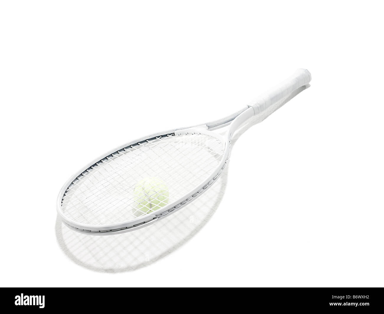 Tennis racket and ball Stock Photo - Alamy