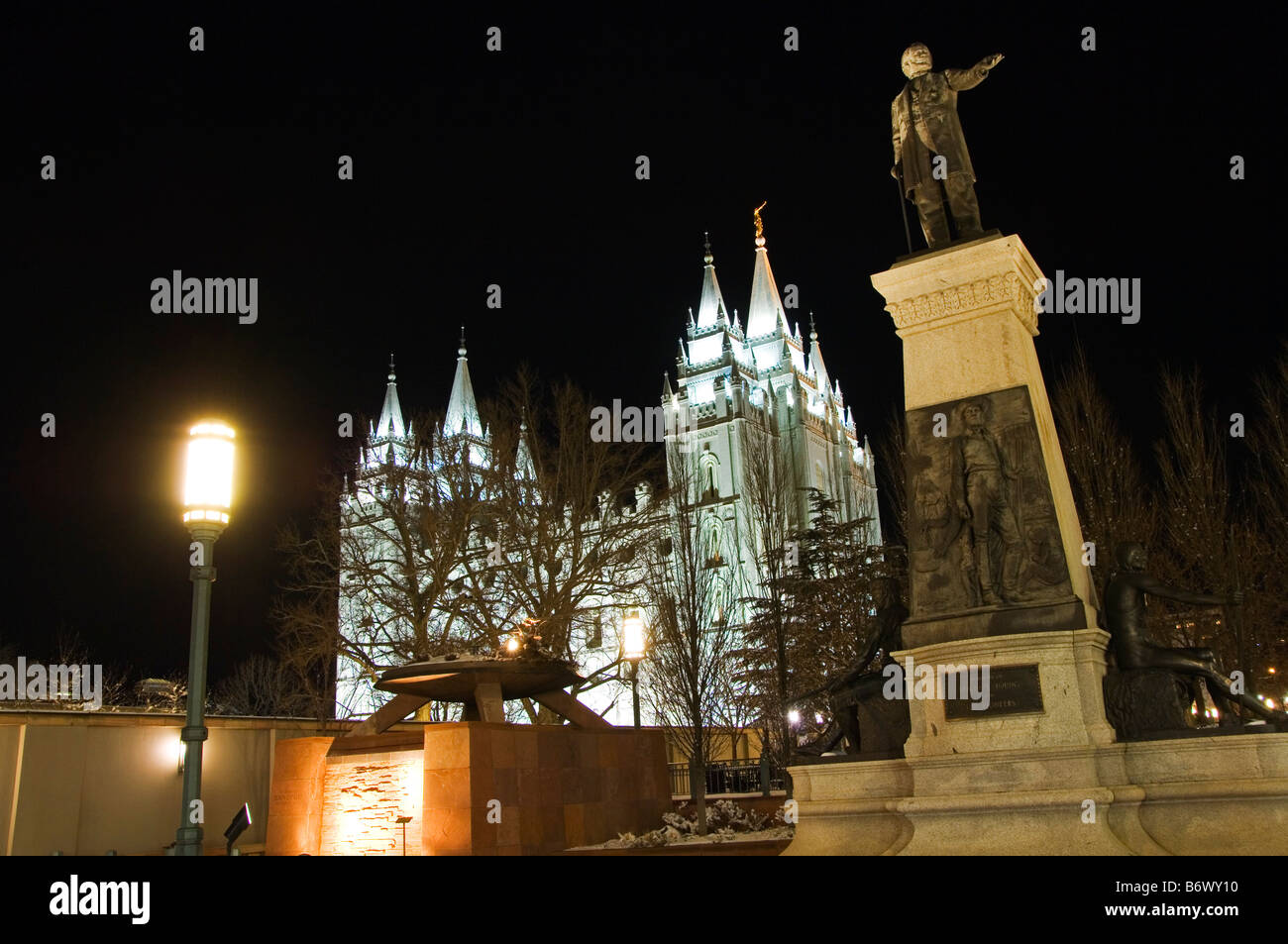 Mormon theatre monument hi-res stock photography and images - Alamy