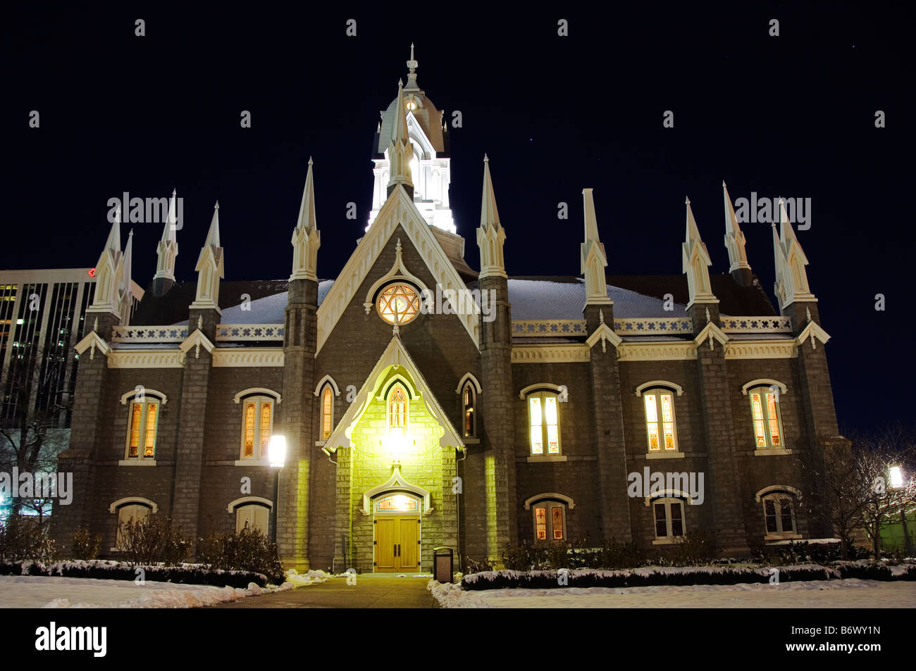 Mormon theatre church hi-res stock photography and images - Alamy