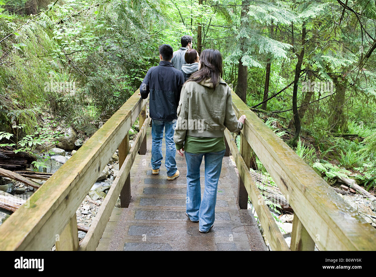 Walking on bridge in adventure hi-res stock photography and images - Alamy