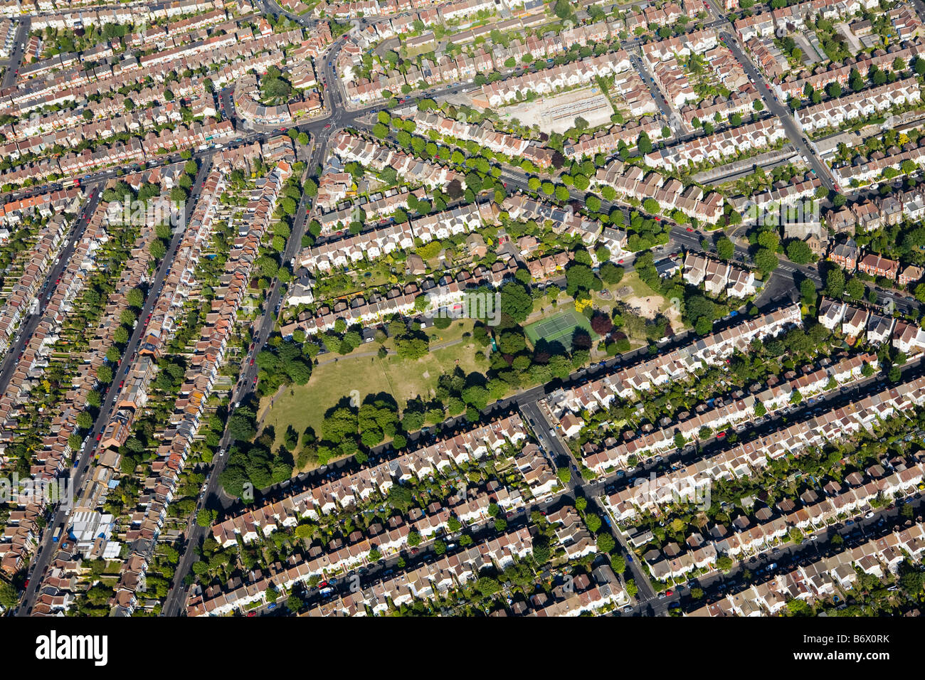 Aerial view of brighton houses Stock Photo - Alamy