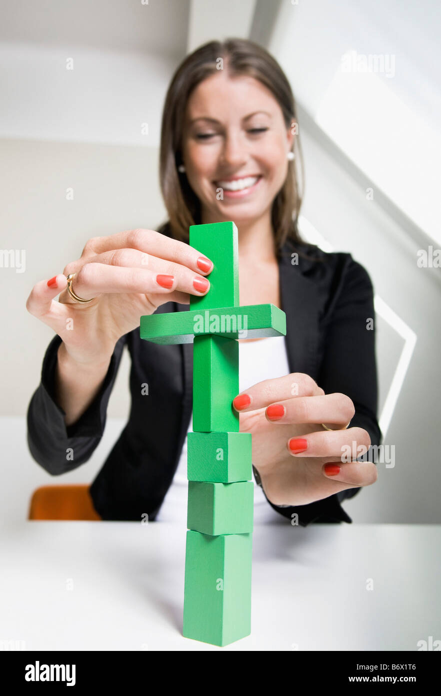 Building blocks of success hi-res stock photography and images - Alamy
