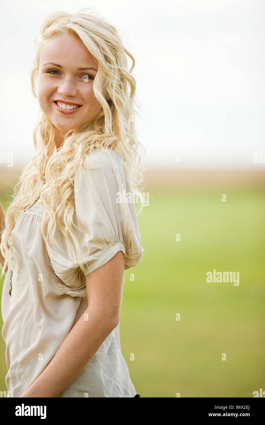 Smiling pretty woman going hi-res stock photography and images - Alamy