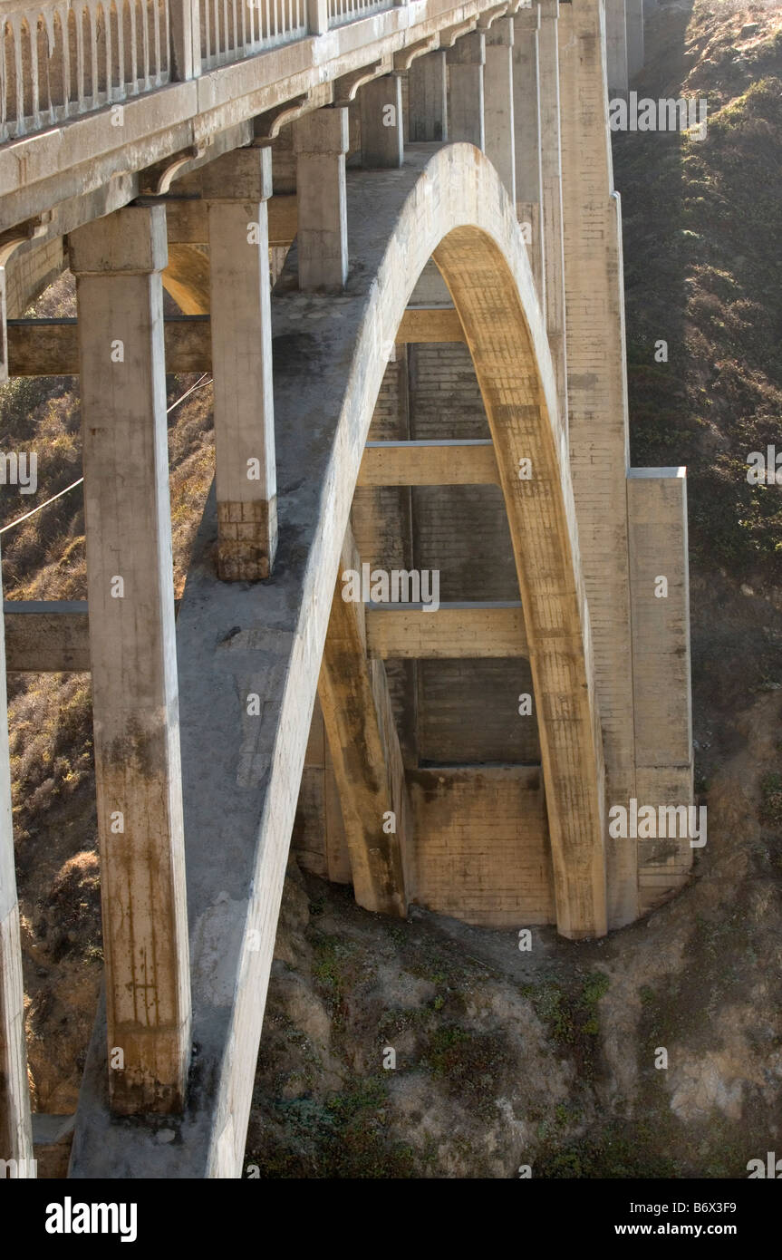 Bixby Bridge on Pacific coast highway in Big Sur California Stock Photo ...