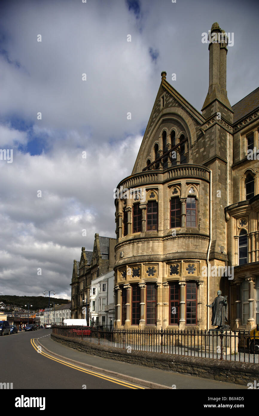Aberystwyth University College 1865 Victorian style building Ceredigion ...