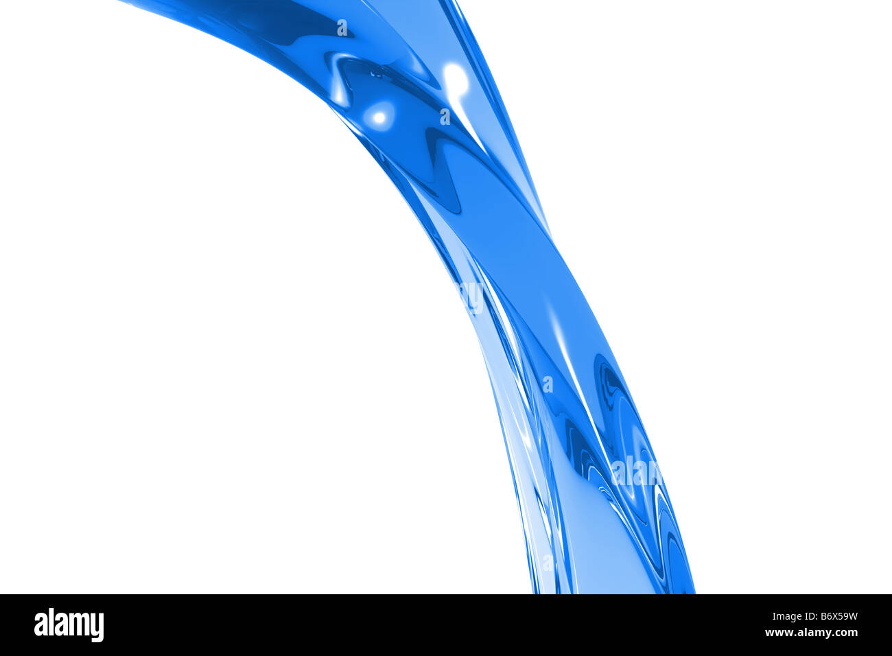 blue liquid being poured isolated on white Stock Photo - Alamy