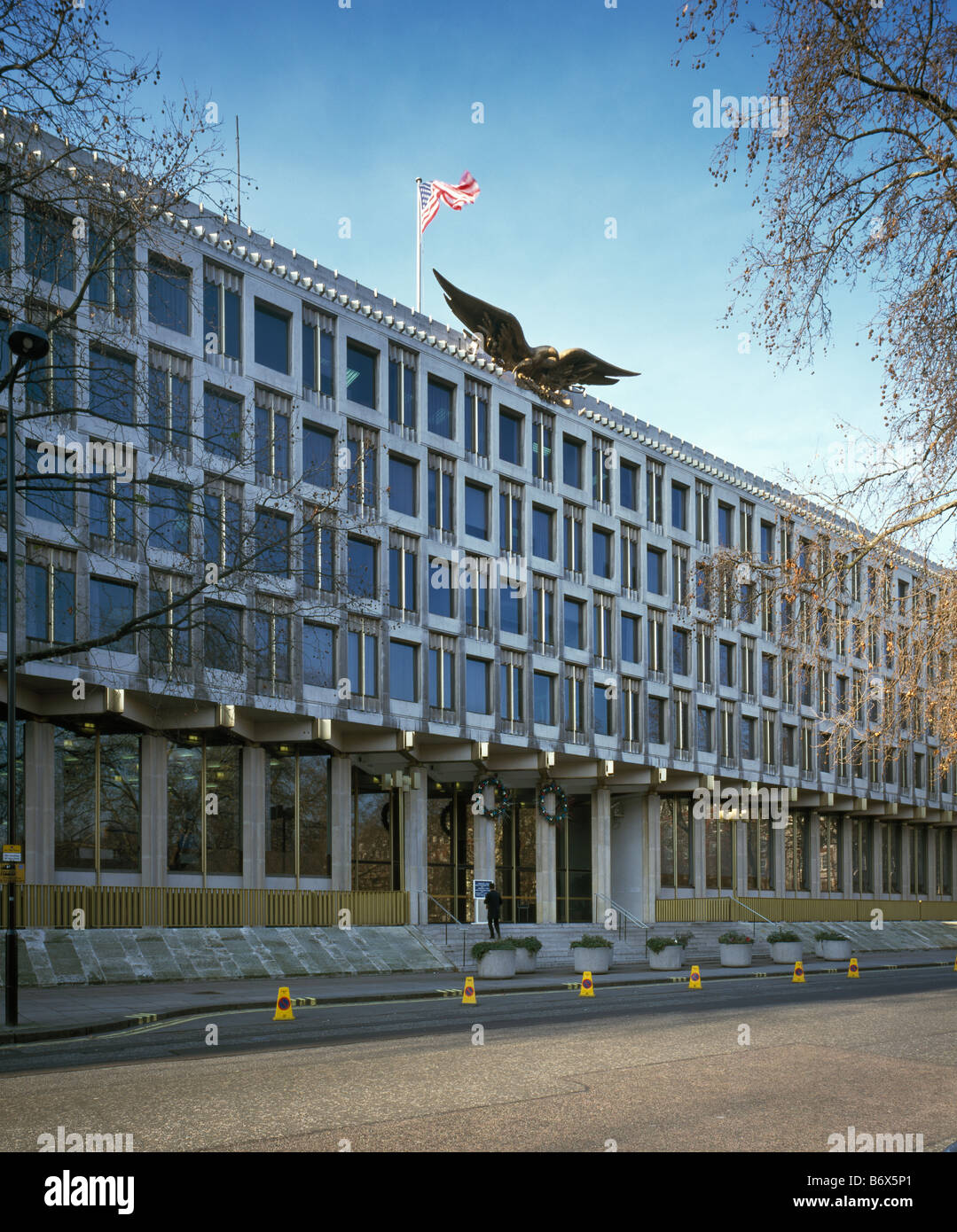United States Embassy, London Detail Stock Photo - Alamy
