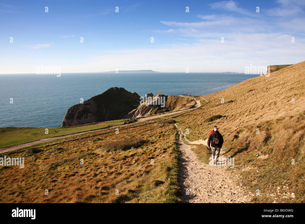 Durdle door walkers hi-res stock photography and images - Alamy