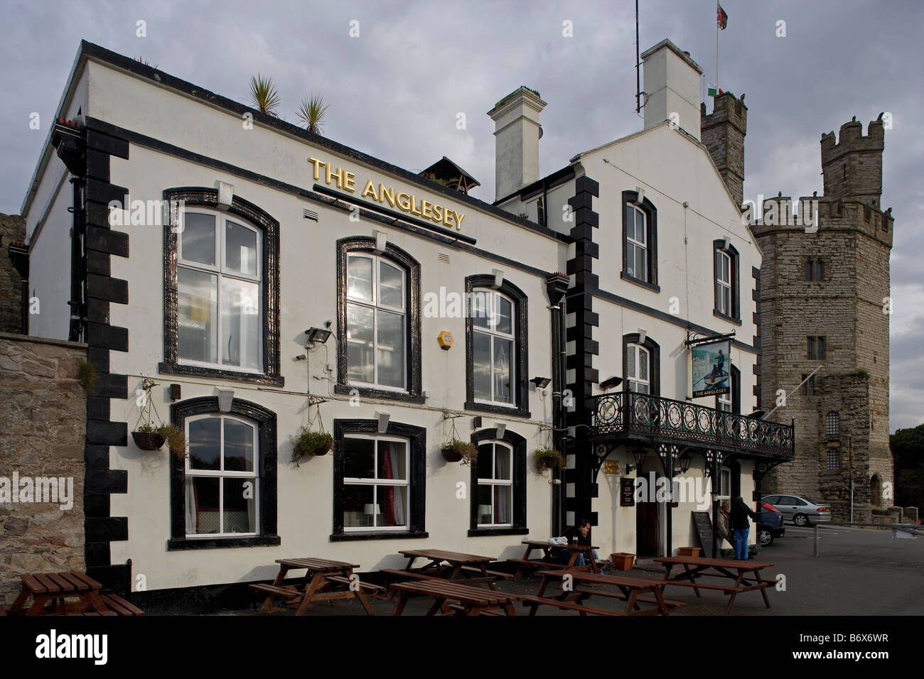 Caernarfon The Anglesey Arms B B Castle The Eagle Tower Gwynedd Wales ...