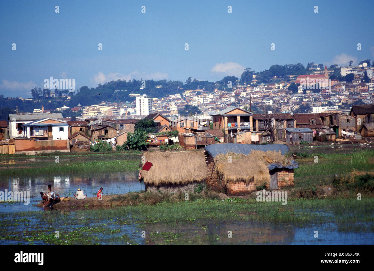 rice growing region antananarivo madagascar Stock Photo - Alamy
