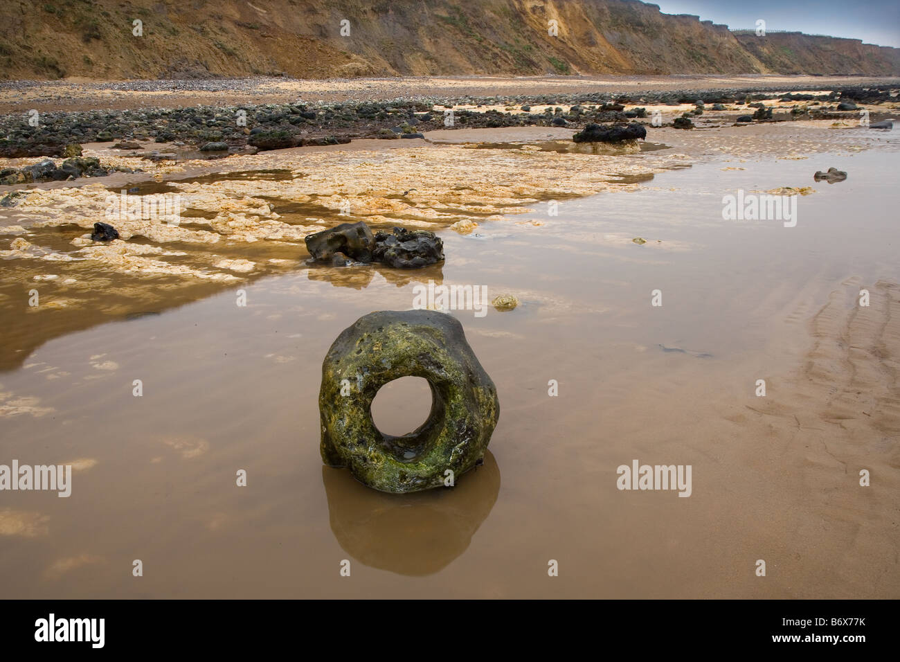 Flint on West Runton Beach Norkfolk SSSI Stock Photo - Alamy