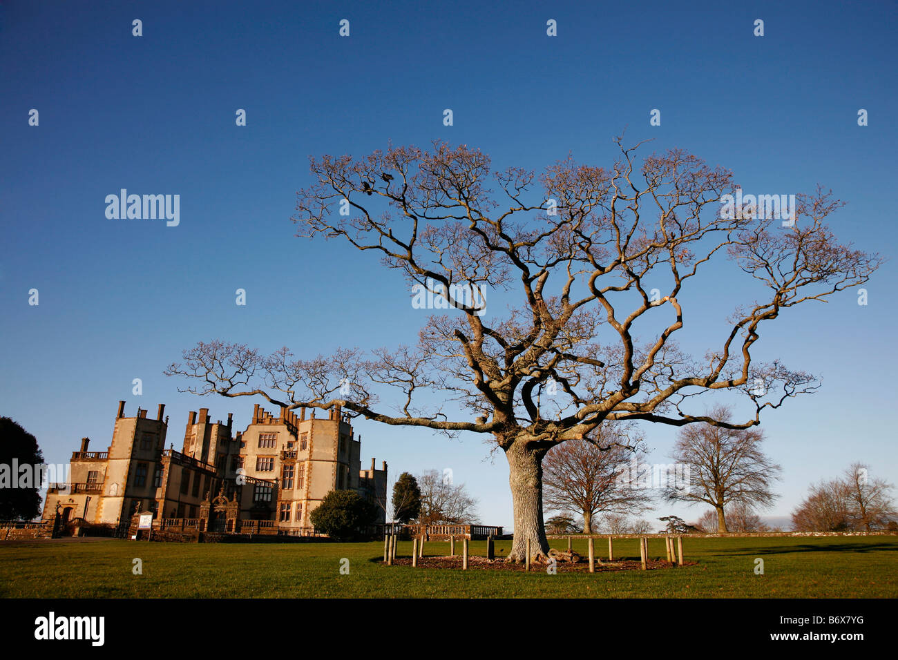 Sherborne Castle, a 16th century Tudor mansion in the old market town ...