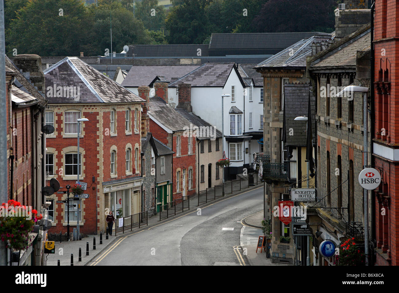 Knighton town powys hi-res stock photography and images - Alamy