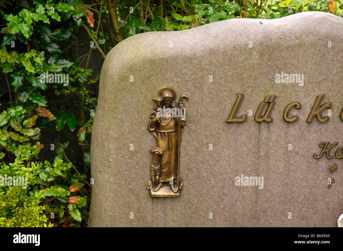 luck headstone grave cemetery graveyard germany deutschland sennelager ...