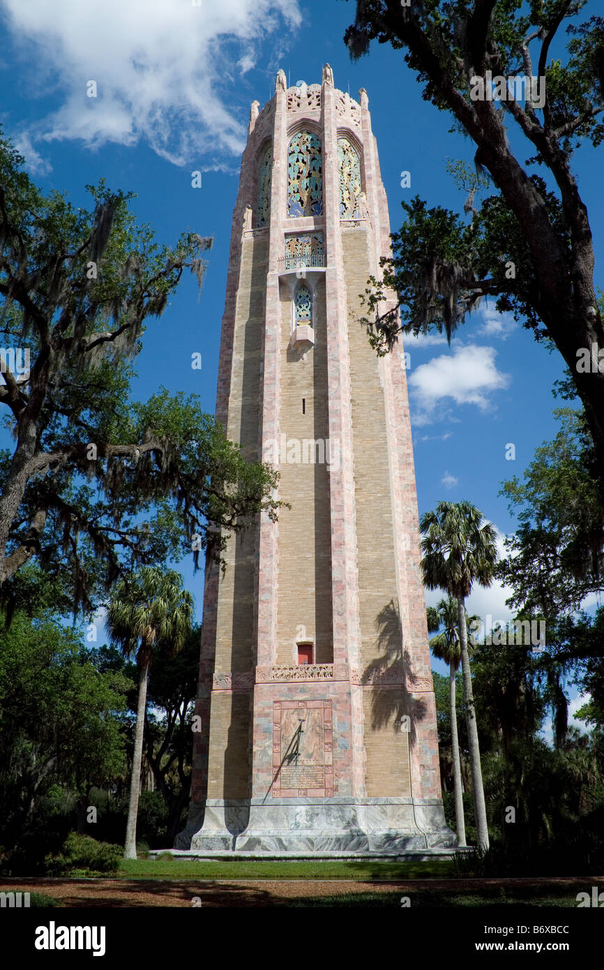 Historical Bok Tower Sanctuary and Gardens in Lake Wales FL. Built by Edward William Bok Stock ...
