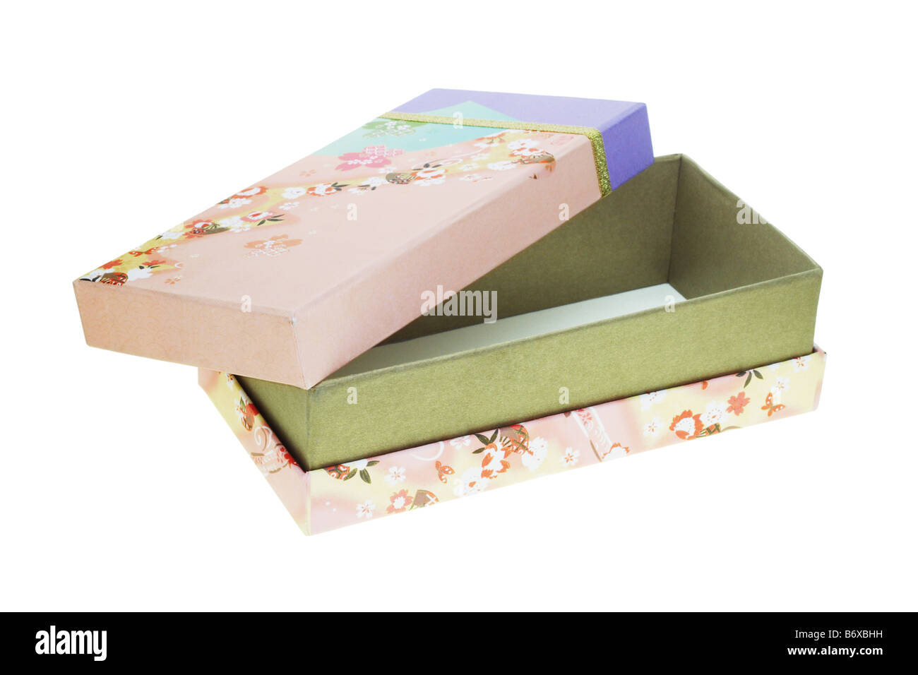 Chinese festive gift box on white background Stock Photo - Alamy